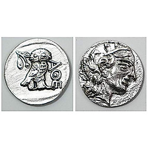 Silver Plated Ancient Greek Coins - Reproduction Tetradrachm - 5 Pieces Set