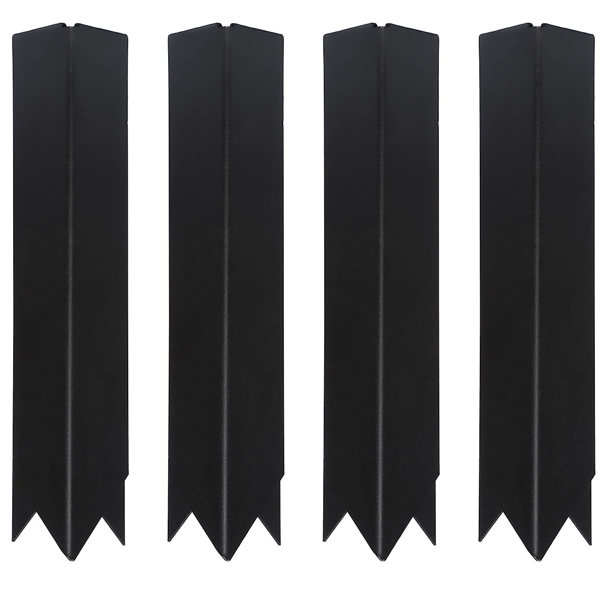 Benmachu 4 Pack 90°Connector Clips, 10" Corner Clips Height Cor-Ten Metal Stakes for 6 & 8 inch Tall Steel Landscape Edging,Black