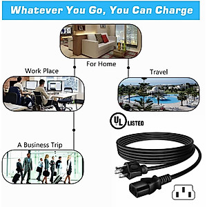 Dysead 6ft UL Listed AC Power Cord Cable Lead for Zojirushi NS-WAC10 5.5-Cup Micom Rice Cooker