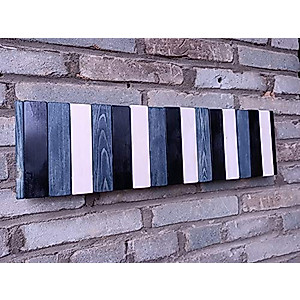 Wood Hooks Wall Coat Hanger Coat Rack Clothes Hanger Entryway Coat Hooks Space-Saving Hanger with 6 Flip-Down Hooks for Hanging