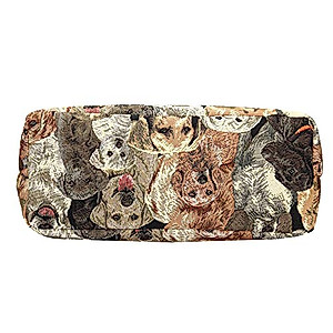 Signare Tapestry Shoulder Bag Tote Bag for Women with Labrador Dog Design (SHOU-LAB)