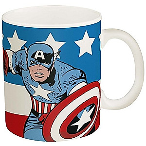Zak Designs Marvel Comics Captain America Coffee Cup, 11 oz