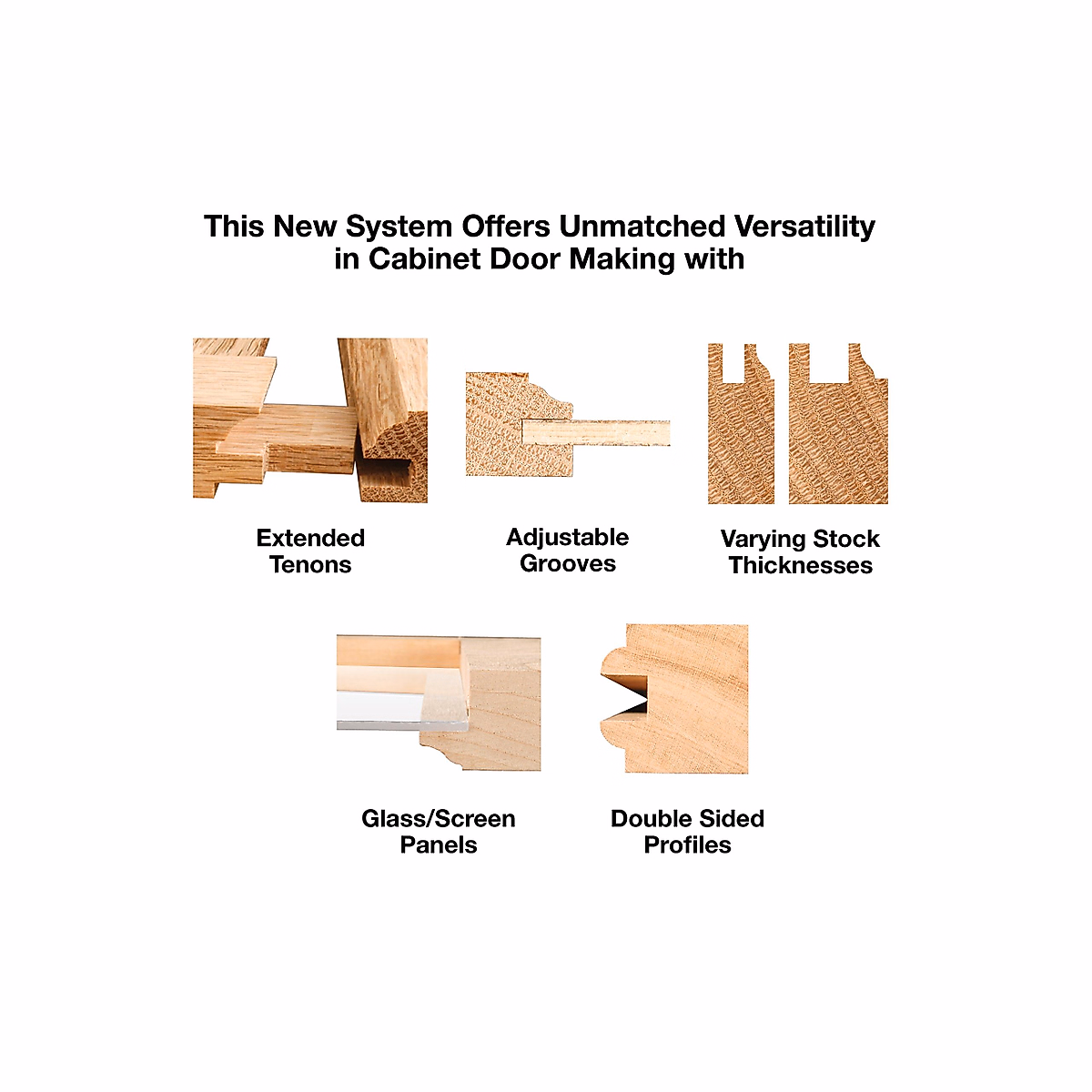 Freud 99-762: 1-11/16" (Dia.) Premier Adjustable Rail & Stile Bit - Shaker
