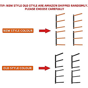 ZWanPing Lumber Storage Rack,Lumber Rack Wall Mount Wood Organizer and Lumber Storage Metal Rack with 3-Level - Indoor & Outdoor Use, 4 Pack