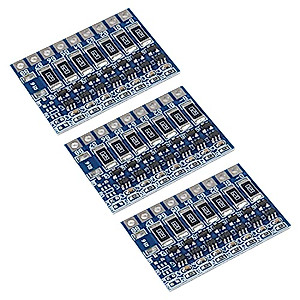 AITRIP 3PCS Lithium Battery Protection Board 3S 4S 5S 6S 7S 8S 21V 4.2v li-ion Balancer Board 18650 li-ion balncing Full Charge Battery Balance Function Protection Board