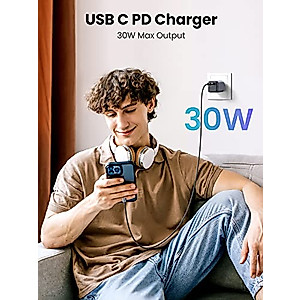 UGREEN 30W USB C Charger, Nexode Foldable PPS Compact GaN Wall Charger Block Power Adapter Compatible with Samsung Galaxy S23 Ultra/S22, iPhone 14/13 Pro Max, Google Pixel 7 Pro, MacBook Air, iPad