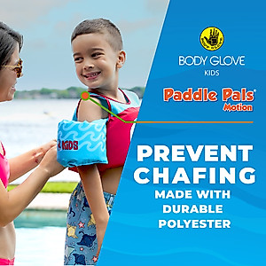 Body Glove Paddle Pals Motion Life Jackets -Shark USCG Approved Swim Vests for Kids 33-55lbs - Superior Comfort & Safety