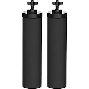 Nispira Premium Water Filter Black Element Cartridge Compatible with Berkey Countertop Water Purification System. Compared to Part BB9. 2 Filters