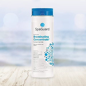 SpaGuard Brominating Concentrate 2lb Granular Hot Tub Bromine Sanitizer with Digital Spa Care Ebook (2lb)