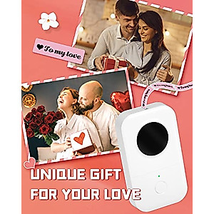 Phomemo Label Maker D30 with 3 Adhesive Label Thermal Paper Bluetooth Label Maker Thermal Label Printer Paper, Easy to Use,for Home Office School Organization,Gift for Women Men- White