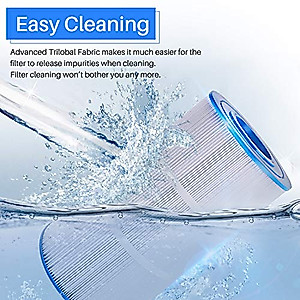 POOLPURE PLF90A Pool Filter Replaces Hayward C900, CX900RE, Pleatco PA90, Unicel C-8409, Filbur FC-1292, Sta-Rite PXC95, 90 sq.ft Cartridge, 2 Pack