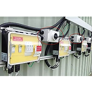 CEKGDB 1 PCS Solar Electrical Isolator Switch 1000V DC Isolator Switch with 2 Pairs Solar Connectors for Solar Power System