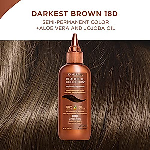 Clairol Professional Beautiful Collection Hair Color, 18d Darkest Brown, 3 oz