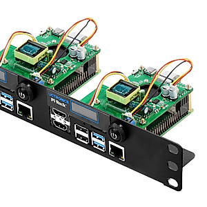 UCTRONICS for Raspberry Pi 4 Rerouting Board with POE Functionality, OLED Display, Power Switch and SD Adapter Board