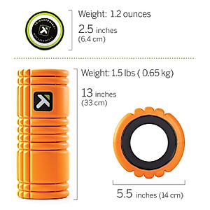 TRIGGERPOINT PERFORMANCE THERAPY Mobility Kit with GRID Foam Roller, MB1 Massage Ball, and GRID Strap