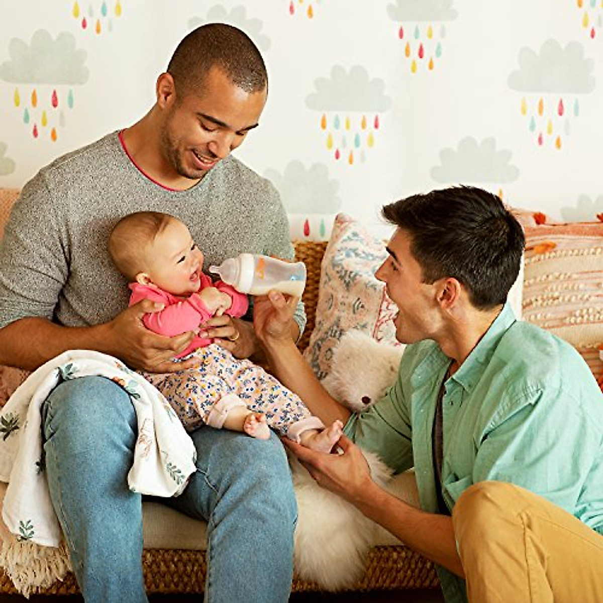 Munchkin® Latch™ Anti-Colic Baby Bottle with Ultra Flexible Breast-like Nipple, BPA Free, 8 Ounce, 3 Pack