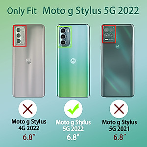 for Moto G Stylus 5G 2022 Case for Girls Women Mirror Make up Luxury Stylish Slim Shockproof Drop Protection Cover with Ring Kickstand for Stylus 5G 2022 (Mirror Gold)