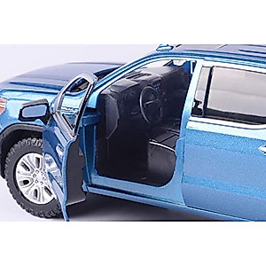 2019 GMC Sierra 1500 Denali Crew Cab - Blue 1:24-1:27 Scale Diecast Model by Motormax 79362