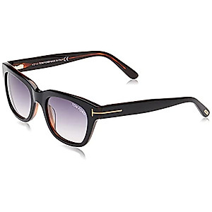 Tom Ford SNOWDON FT0237 05B Black/Other Sunglasses Grey Gradient 52mm Lens