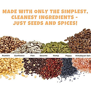 ELLA’S FLATS® Sesame All Seed Savory Crisps – All Natural, Gluten Free, Good Source of Protein, High Fiber, Vegan and Keto Friendly (3 Pack)