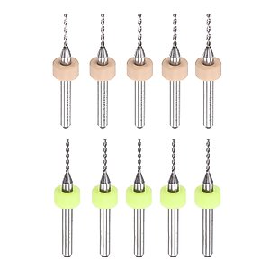 uxcell Micro PCB Drill Bit Set 1mm 1.1mm, 1/8" 3.175mm Shank Tungsten Carbide CNC Engraving Print Circuit Board Drill Bits Rotary Tool 20pcs