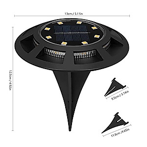Suranew Solar Ground Lights, LED Solar Garden Lights,Outdoor Garden Waterproof Bright in-Ground Lights, Landscape Lights for Pathway,Yard,Deck,Lawn,Patio,Walkway
