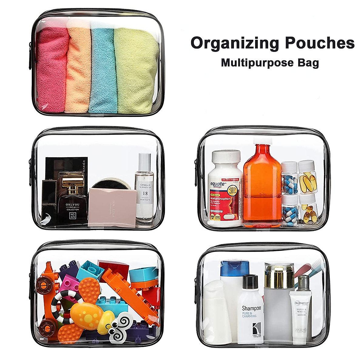 Diaper Bag with Organizing Pouches, Nappy Bags Handbag Multifunction Diaper Bag for Baby Care Travel Backpack Large Capacity Blue