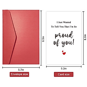 Gevinna Funny Encouragement Card, Well Done Card, Proud Of You Card, Graduation Card for Friends Family, Congratulations Card for Him Her, New Job Card, Promotion Card