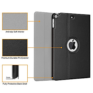 Fintie Keyboard Case for iPad Mini 5th Generation 2019 - Slim Shell Stand Cover with Magnetically Detachable Wireless Bluetooth Keyboard for 2019 iPad Mini 5 7.9", Black