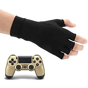 XJXJ Gaming Gloves Silicone Grip Anti-Slip Anti-Sweat Stoma Breathable Design Perfect Comfortable Fitting,Anti Arthriti. dr arthritis gloves (Size : L)
