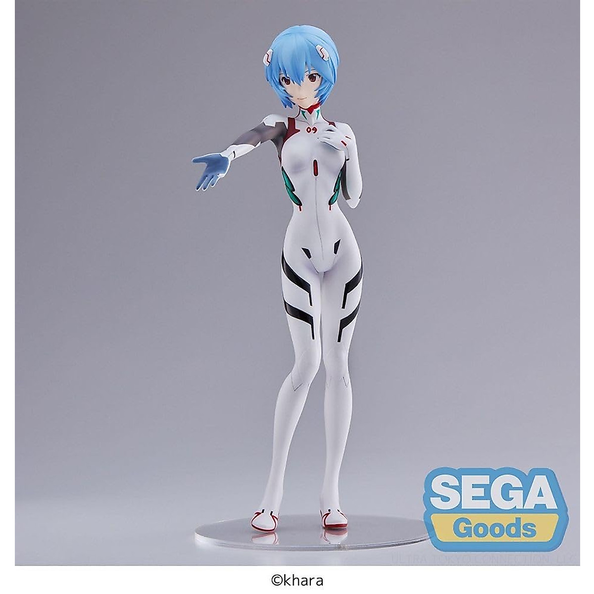 Sega Neon Genesis Evangelion: Rei Ayanami Hand Over/Momentary White (Tentative Name) (3.0+1.0) Thrice Upon a Time SPM Figure