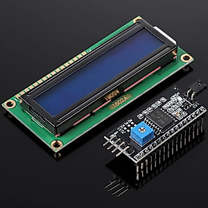 Weewooday 8 Pieces IIC TWI I2C LCD Serial Interface Adapter and LCD Module Display Backlight Compatible with Arduino R3 MEGA2560