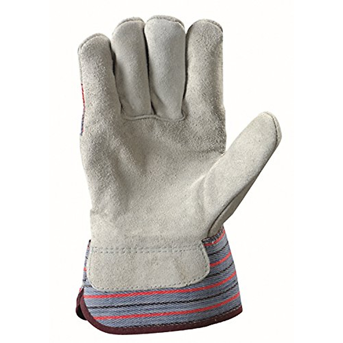 Wells Lamont 2 Pair Pack Men's Leather Work Gloves with Heavy Duty Reinforced Palms, Large (4006N-WNW) , Grey