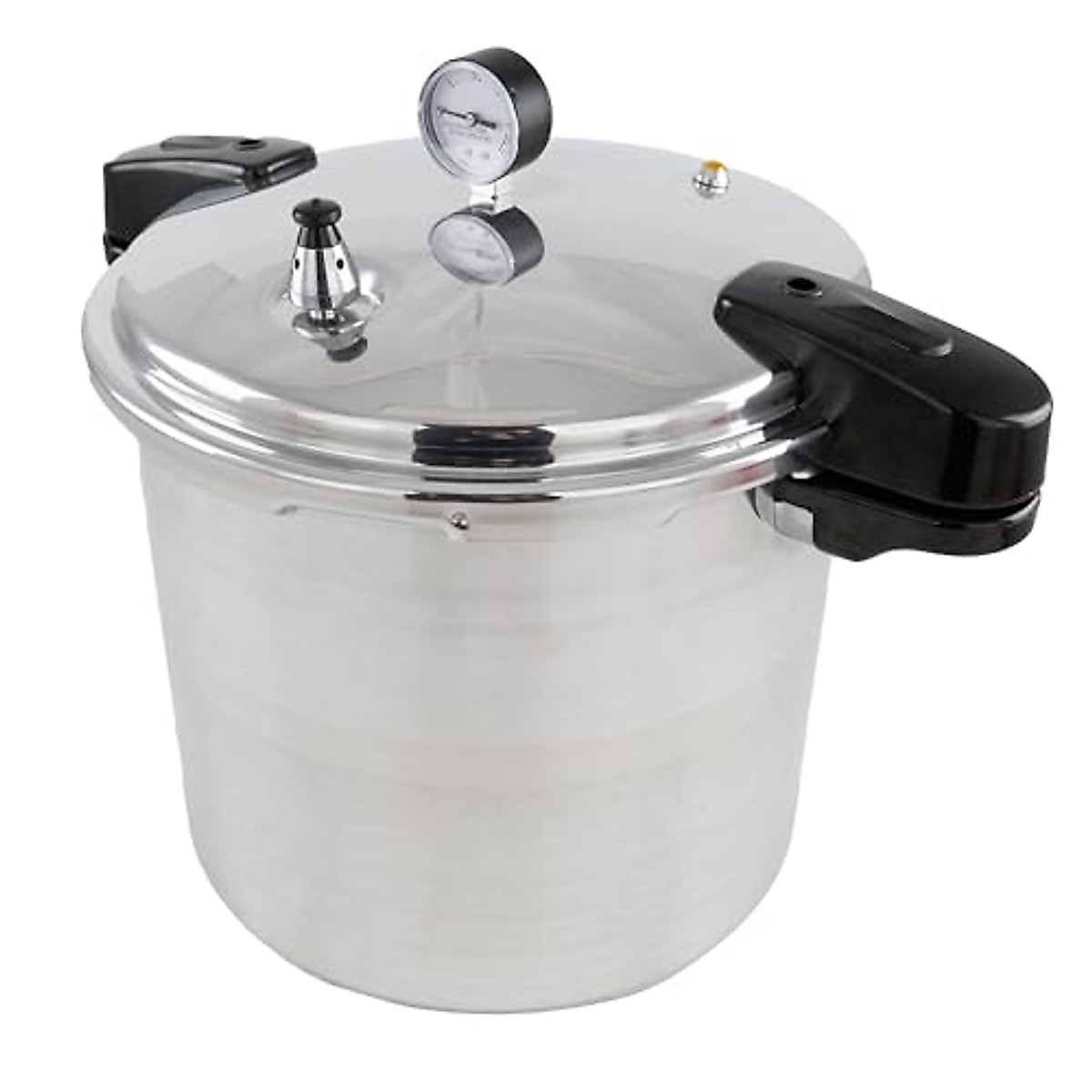 NESCO 16.9 QT MANUAL PRESSURE CANNER, PRESSURE COOKER WITH PRESSURE GUAGE, LOCKING LID, AND REMOVABLE BLOCKAGE GUARD