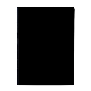 Filofax Folio Refill, A5 Size, Icon Black Notebook, Ruled, 8.25" x 6.125", White Paper (B292218)