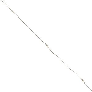 Gerson 38624-60 Light 20' Silver Wire Warm White Battery Operated Outdoor LED Micro Miniature Christmas Light String Set with Timer