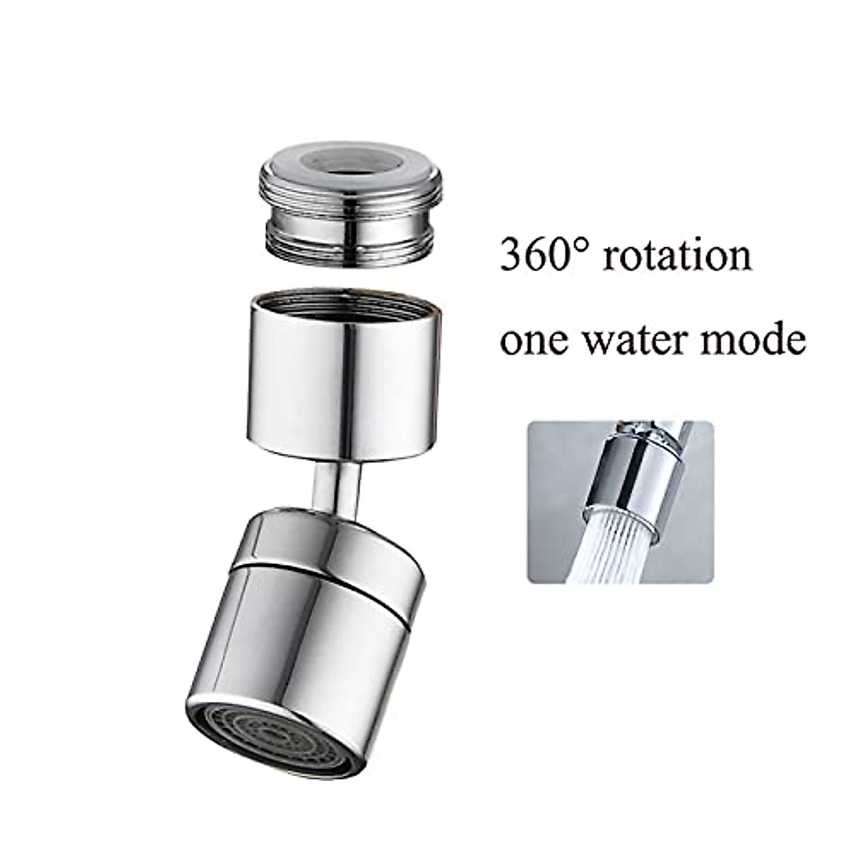 RTYUIE Universal Splash-Proof Filter Faucet Nozzle Washbasin Faucet Extender Adapter Bathroom Kitchen Tap Water Water-Saving Nozzle Sprayer Easy to Install and Smooth Water Out
