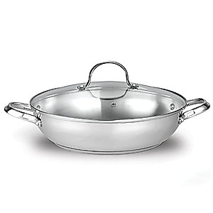 Cooks Standard 12-Inch/30cm Classic Stainless Steel Everyday Chef's Stir Fry Pan