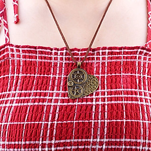 BronaGrand 100 Grams(Approx 38 Pieces) Mixed Clock Face Charms Steampunk Pendants Watch Charms for Bracelets, Necklaces, Jewelry and Crafts Making, Antique Bronze