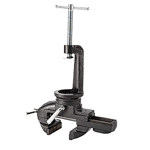 HighFree 3 Inch Small Bench Vise, Home Table Vise, Clamp-On Vise 360 Degrees Rotating Universal Clamp Units Vise for Workbench (Black)