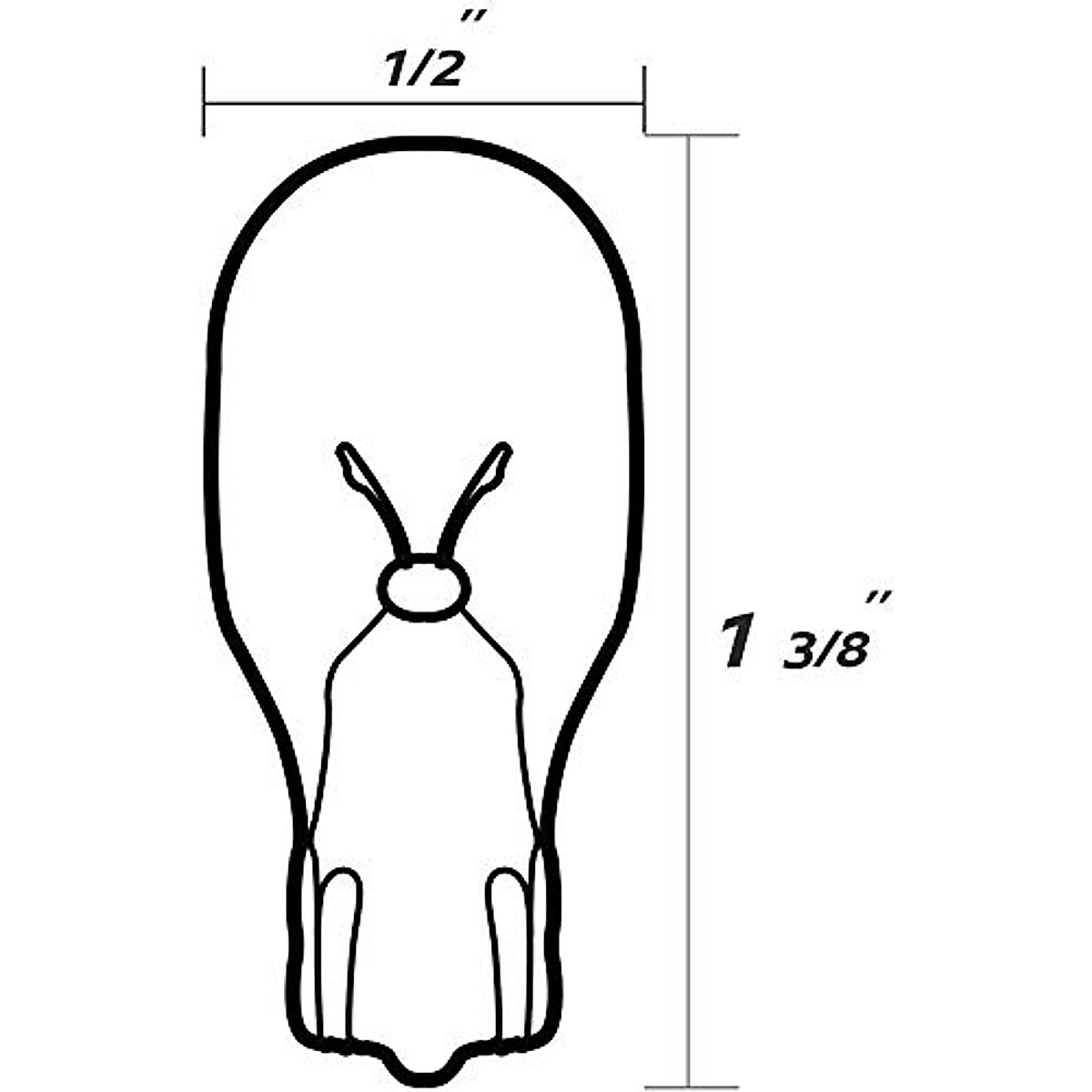 eTopLighting (10 Bulbs, 12V 4W Low Voltage T5 Wedge Base Replacement Bulb, 12 Volts 4 Watts