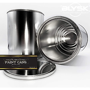 Blysk Empty Metal Gallon Size Cans (2)