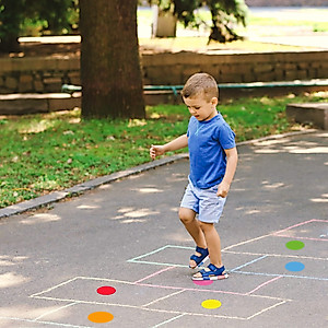 CLEVER SIGNS 30 Pcs 4" Vinyl Dots for Classroom and Kindergarten, Perfect for Floor Marking, School Games and Teaching, Removable Floor Stickers for Classroom, Line Up Spots for Classroom Floor,YELLOW