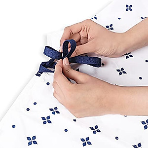 Utopia Care 6 Pack Cotton Blend Unisex Hospital Gown, Fits Sizes up to 2XL Blue