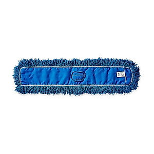 Rubbermaid Commercial Twisted Loop Synthetic-Dust Mop, 36-Inch Length x 5-Inch Width, Blue, Heavy Duty Mop for Floor Cleaning Office/School/Stadium/Bathroom