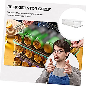 Zerodeko 2pcs Beer Can Holder Soda Can Dispenser Soda Can Storage Rack Wine Bottle Stacker Plastic Organizers Plastic Storage Boxes Plastic Food Tray Kitchen Gadget Drink Storage Rack Fruit