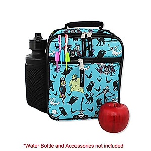 Disney Nightmare Before Christmas Boys Girls Soft Insulated School Lunch Box (One Size, Teal)