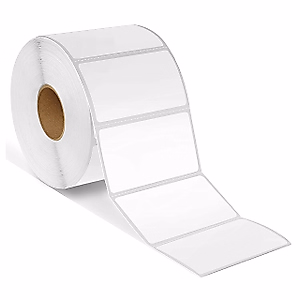 2.25" X 1.25” Direct Thermal Labels, Perforated Barcode Address Labels, Compatible with Rollo & Zebra Desktop Printers - 10 Rolls, 1000/Roll