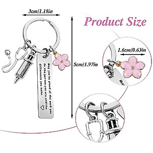 Ouligay Nurse Keychain Nurse Gifts for Women Thank You Keychain Nurse Appreciation Keychain Nurse Practitioner Gifts Nurse Graduation Gifts Nurses Week Gifts Medical Assistant Gifts Nurse