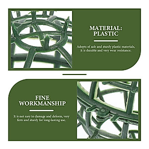 EXCEART 10pcs Plastic Frame for Artificial Boxwood Topiary Ball DIY Flower Ball Grass Balls Flower Arrangement Holder Egg Floral Cage for Garden Home Decor, 10X10cm, (X5GV50I014T16O)